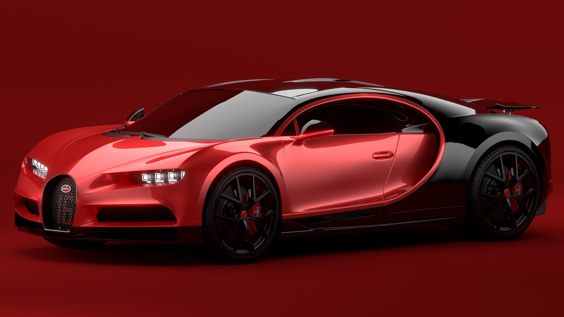 3D Bugatti Chiron Sport 2021 Red - TurboSquid 1831923