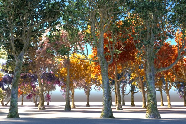 3D spring trees hd model - TurboSquid 1550606