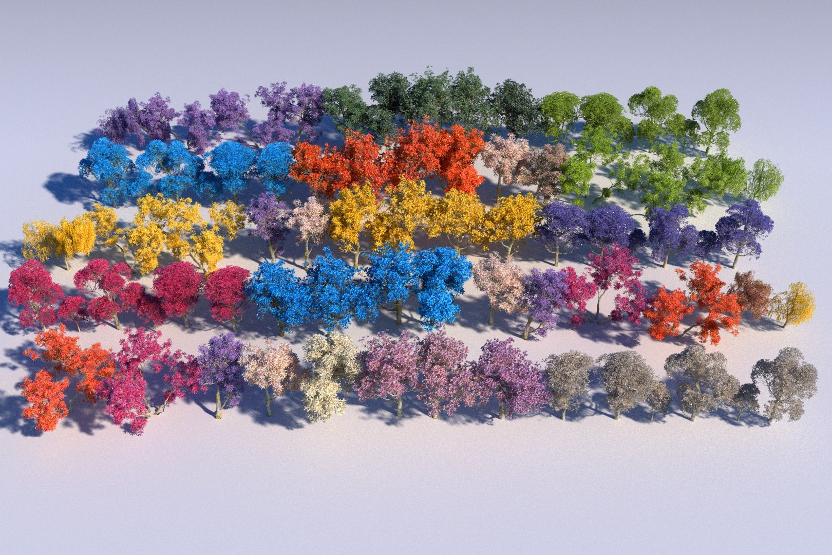 3D Spring Trees Hd Model - TurboSquid 1550606