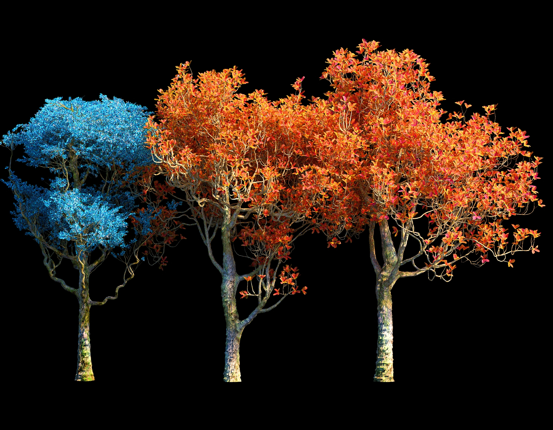 3D spring trees hd model - TurboSquid 1550606