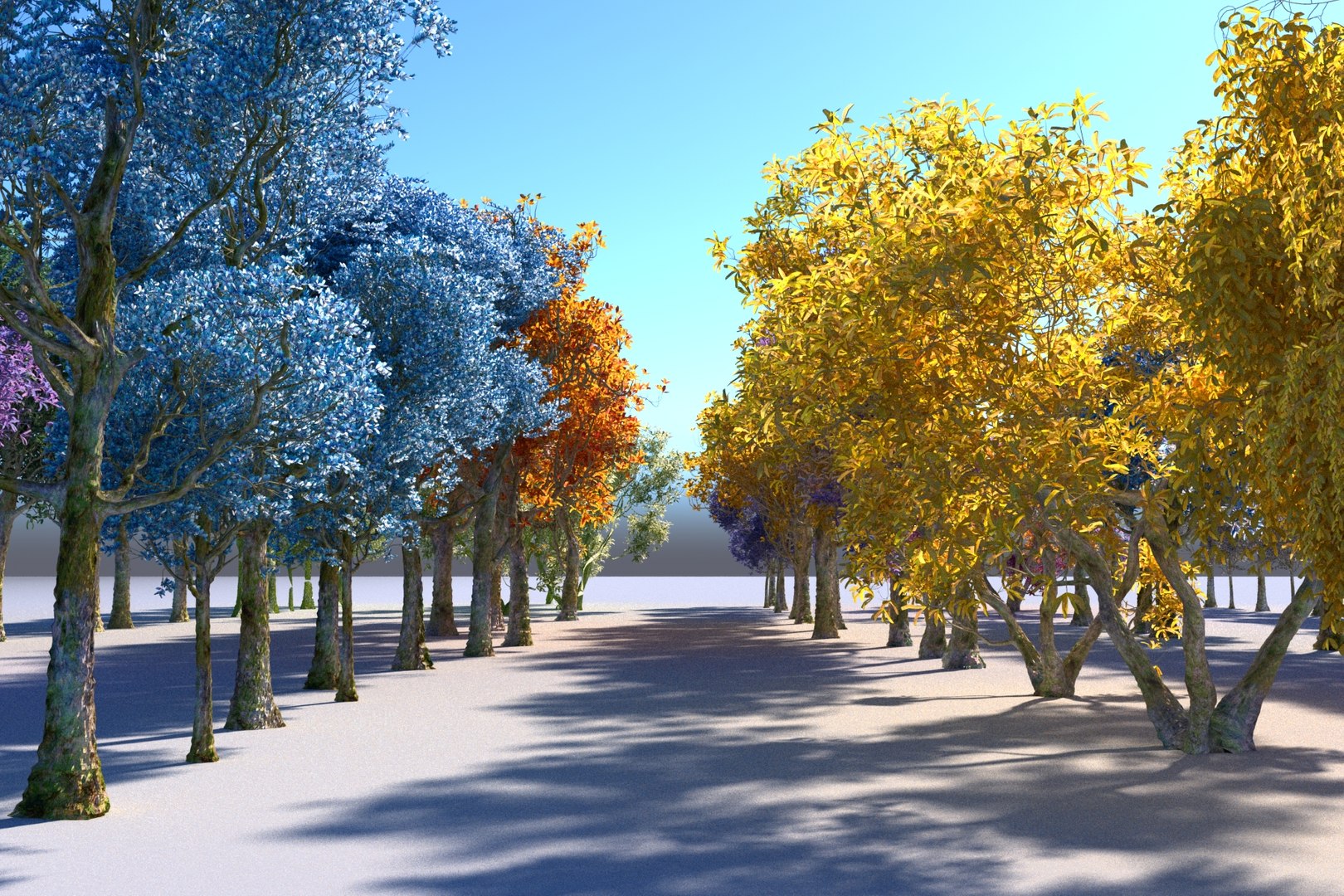 3D Spring Trees Hd Model - TurboSquid 1550606