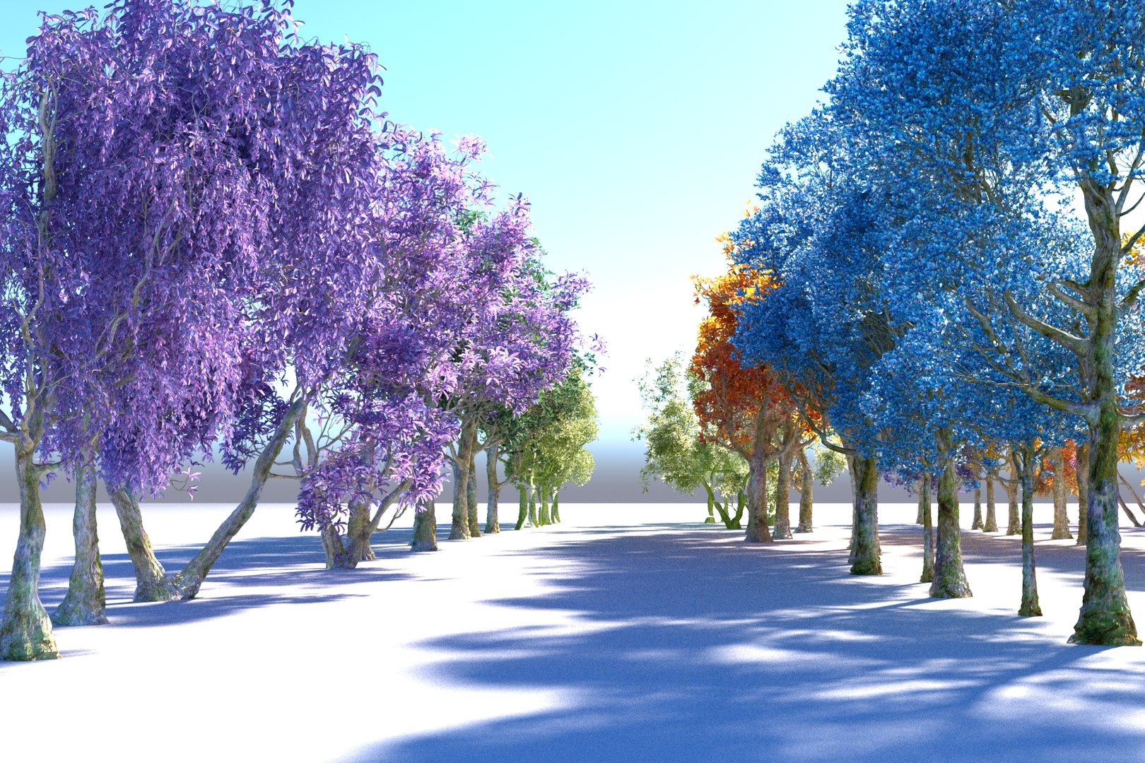 3D Spring Trees Hd Model - TurboSquid 1550606