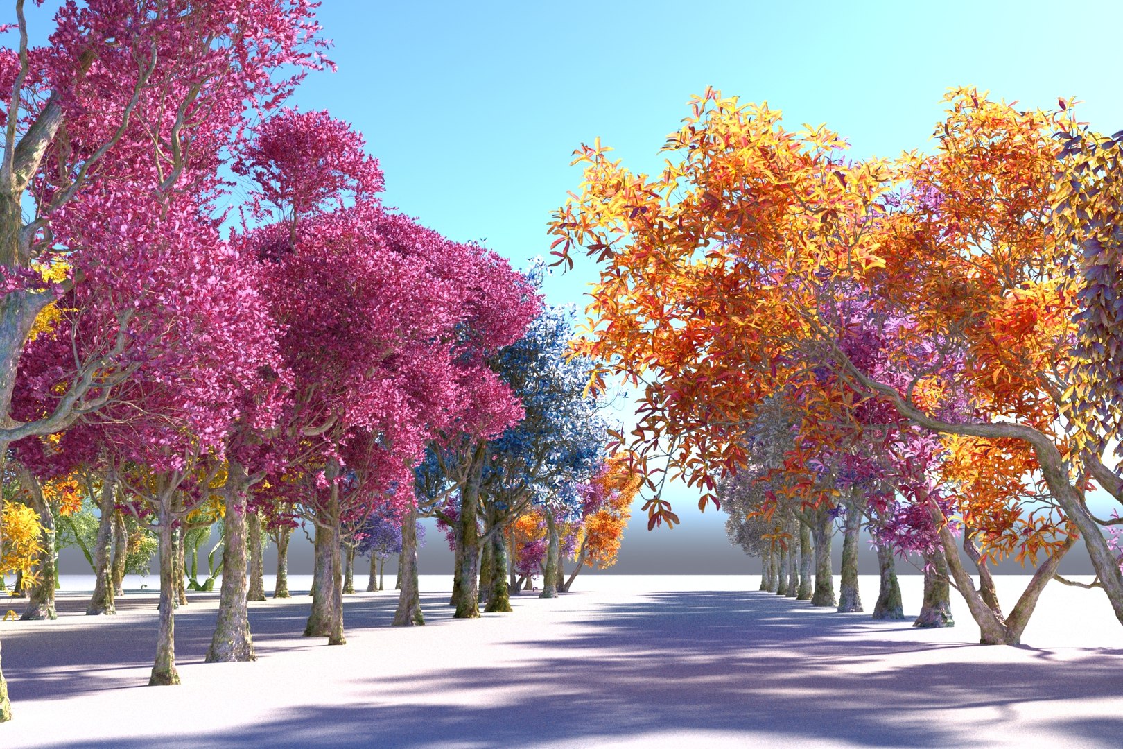 3D Spring Trees Hd Model - TurboSquid 1550606