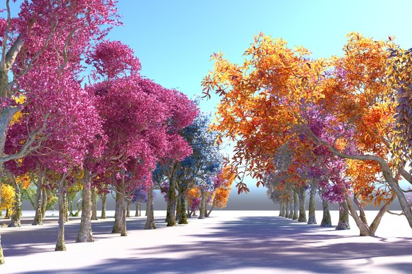 3D spring trees hd model - TurboSquid 1550606