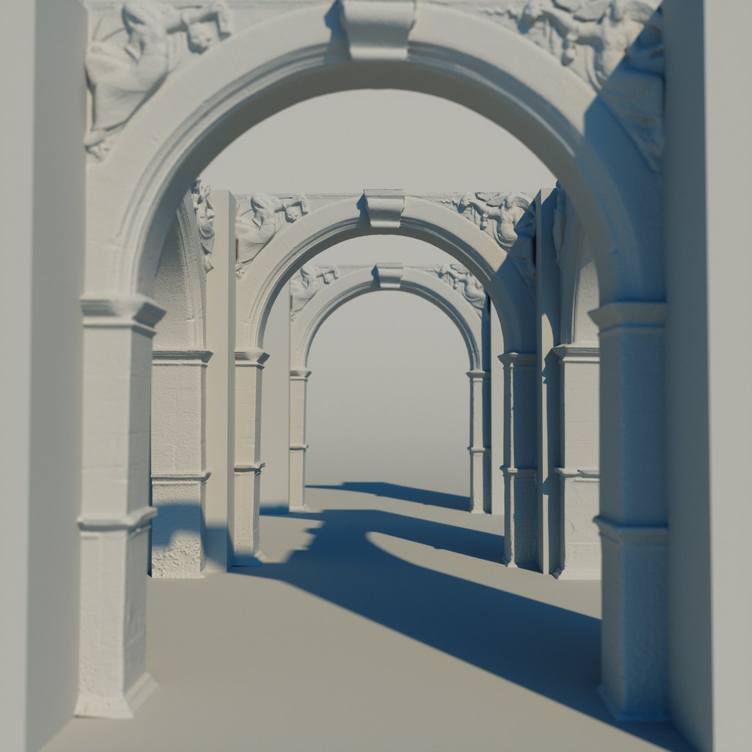 3D Model Old Castle Arch 001 - TurboSquid 2069452