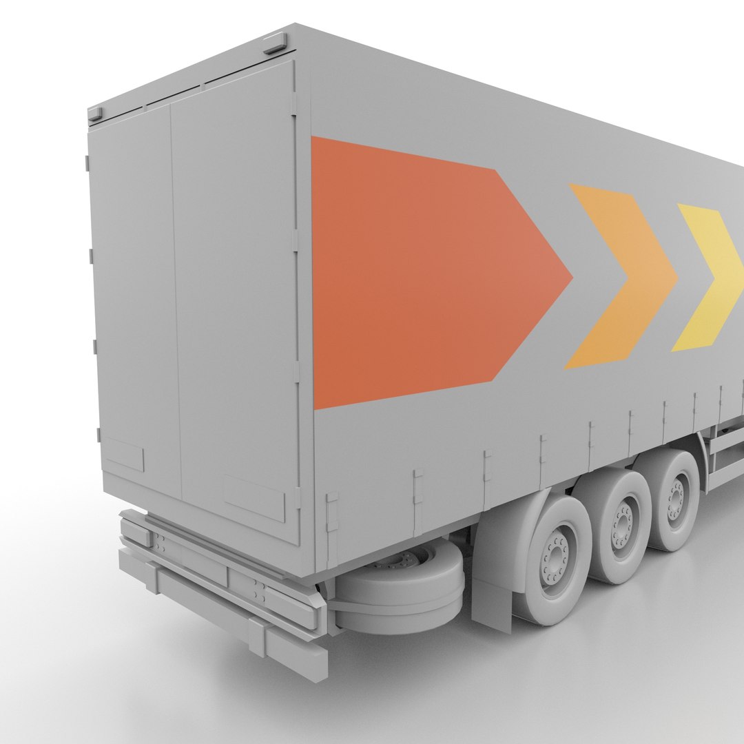 Truck Trailer Model - TurboSquid 1185287