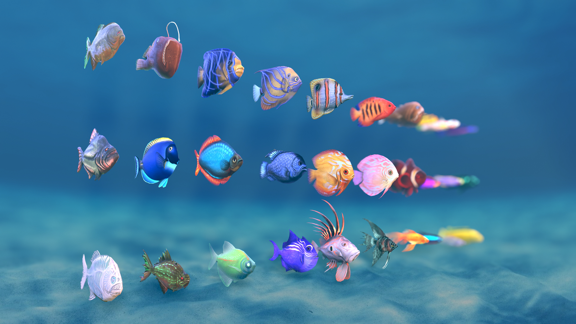 3D model stylized small fishes - TurboSquid 1696233