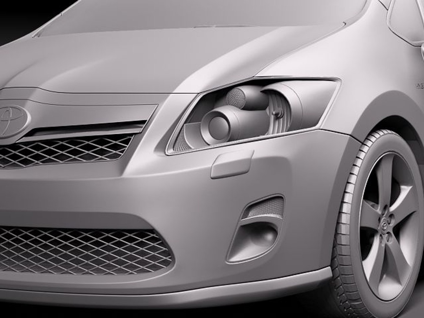 toyota auris hsd 2011 3d 3ds