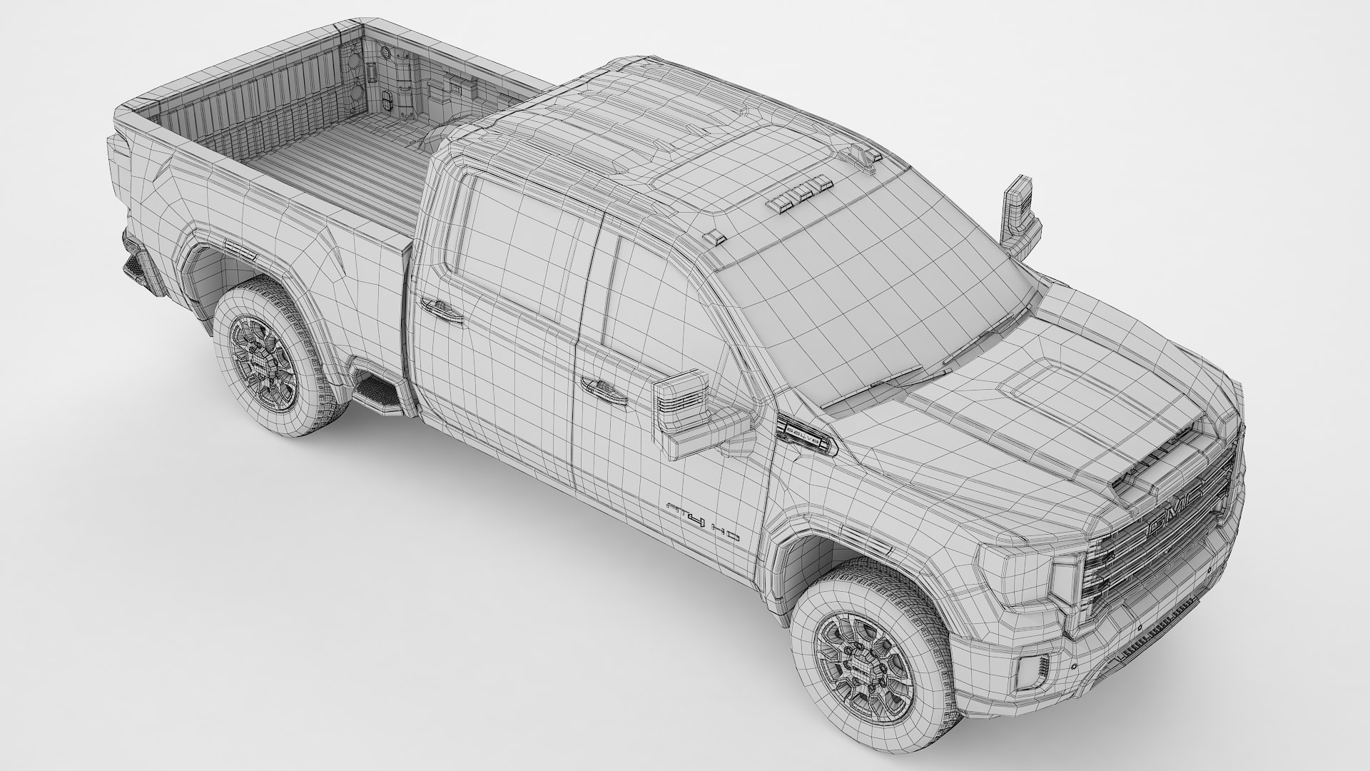 2021 GMC Sierra 3500 HD AT4 03 3D model - TurboSquid 2000309