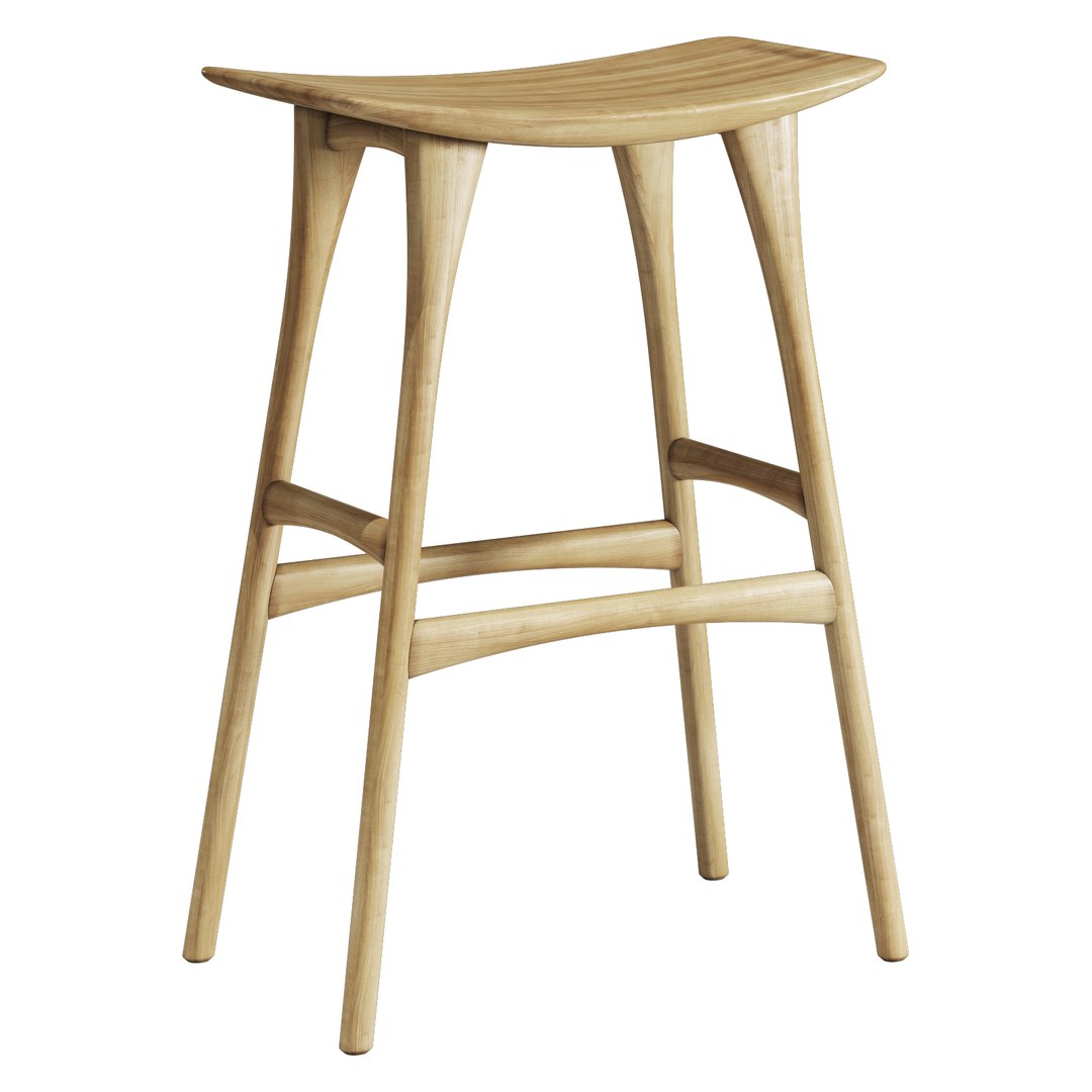 3D Ethnicraft Osso Bar Stool - TurboSquid 2333701