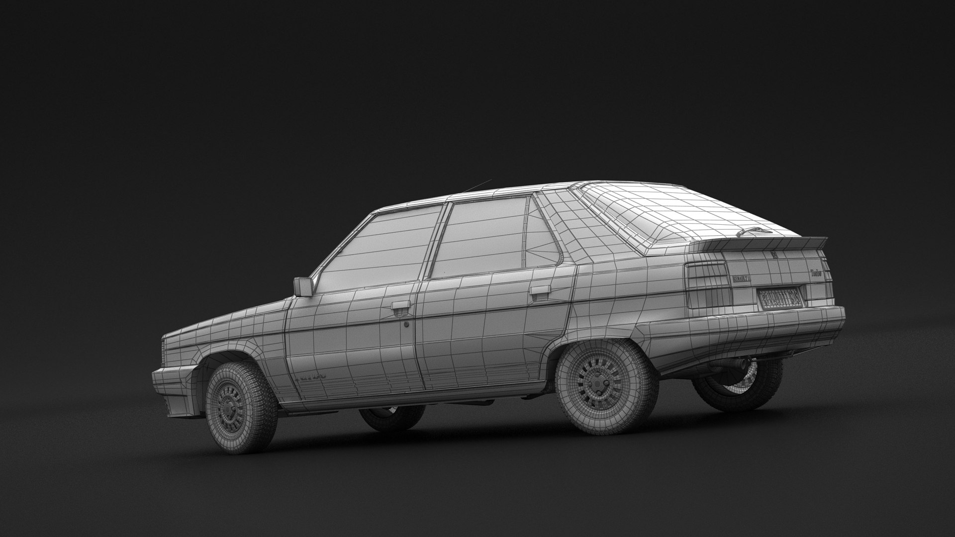 3D Model Renault 11 Turbo 1986 - TurboSquid 2011005