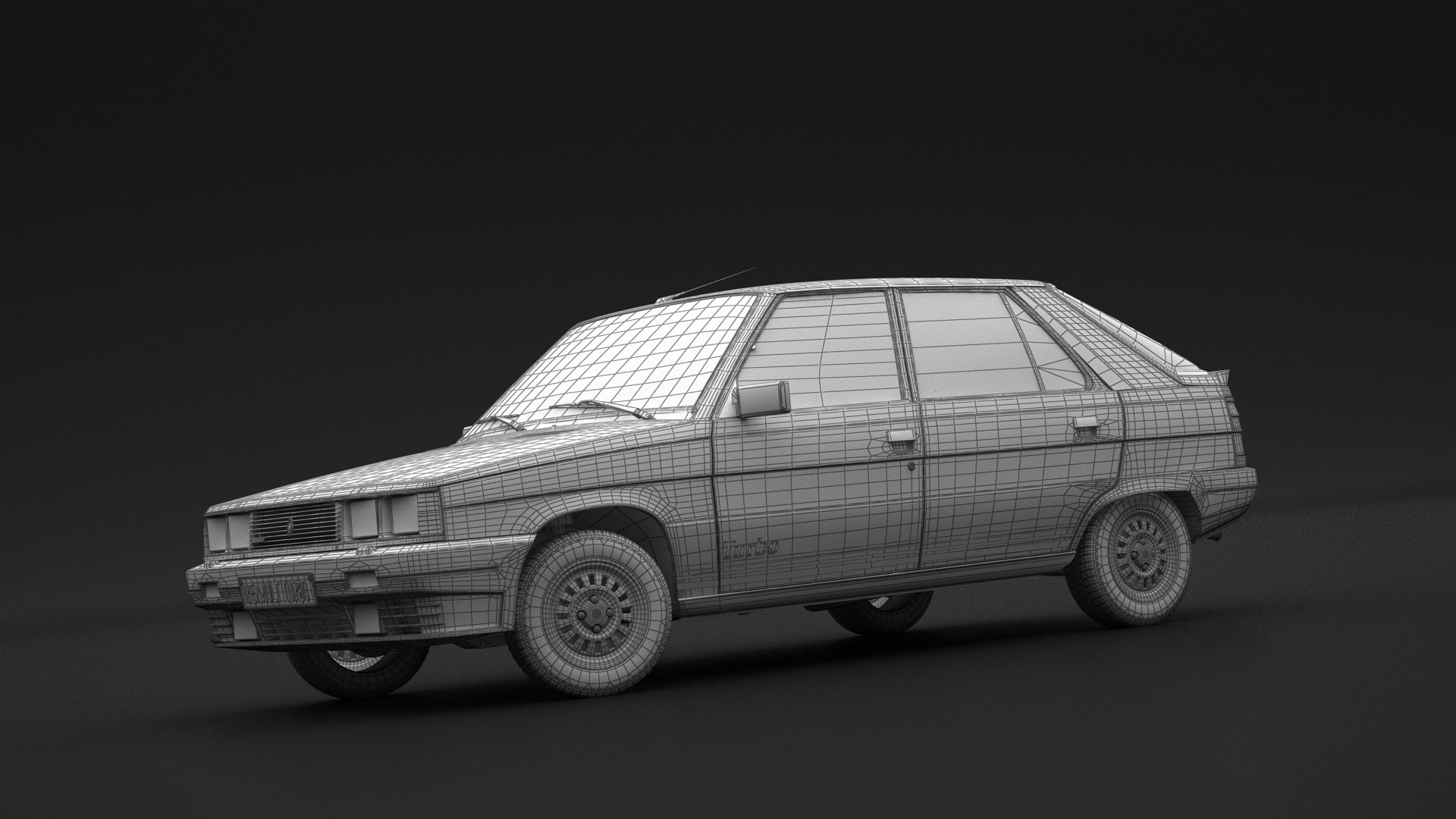 3D Model Renault 11 Turbo 1986 - TurboSquid 2011005
