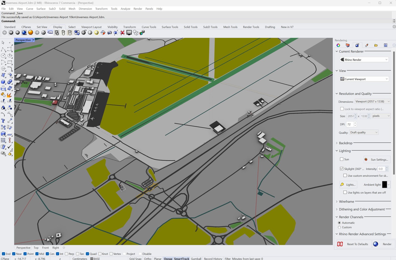 3D Model Inverness Airport - TurboSquid 2051791