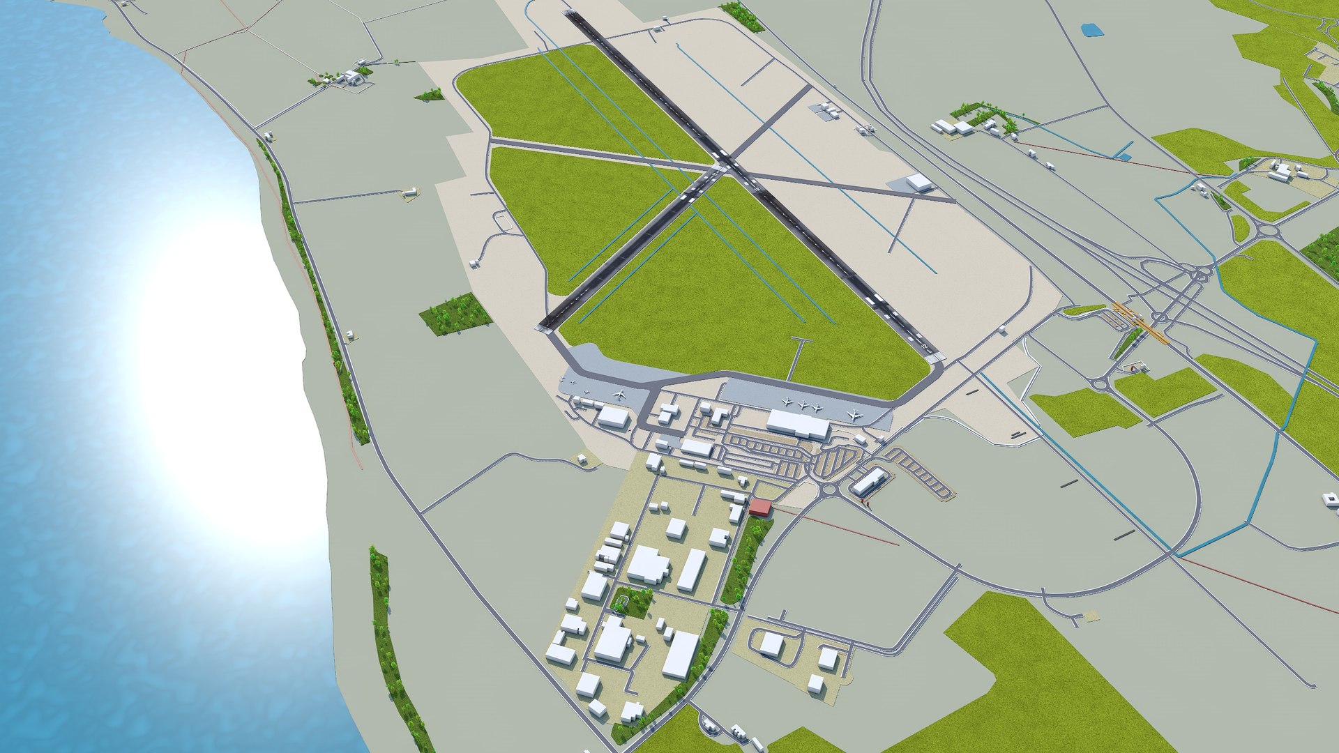 3D Model Inverness Airport - TurboSquid 2051791