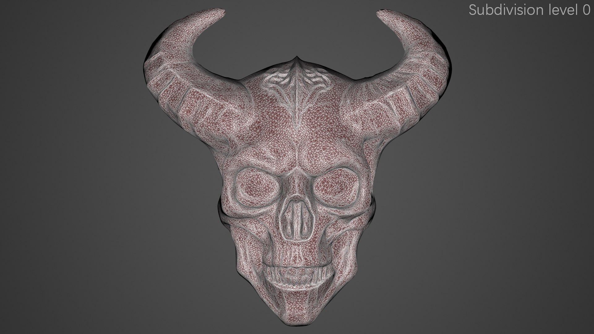 Demonic Skull 6 Textured 3D Model - TurboSquid 2217424