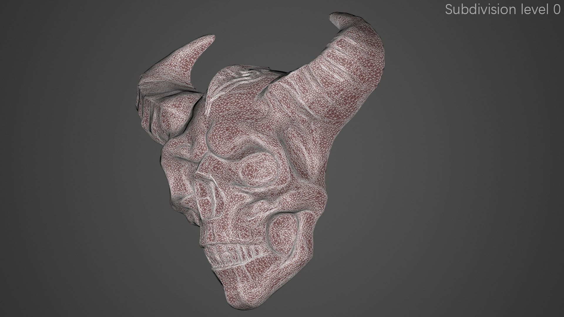 Demonic Skull 6 Textured 3D Model - TurboSquid 2217424