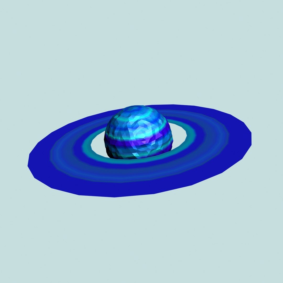 Cartoon Planet Exoplanet 3d Model