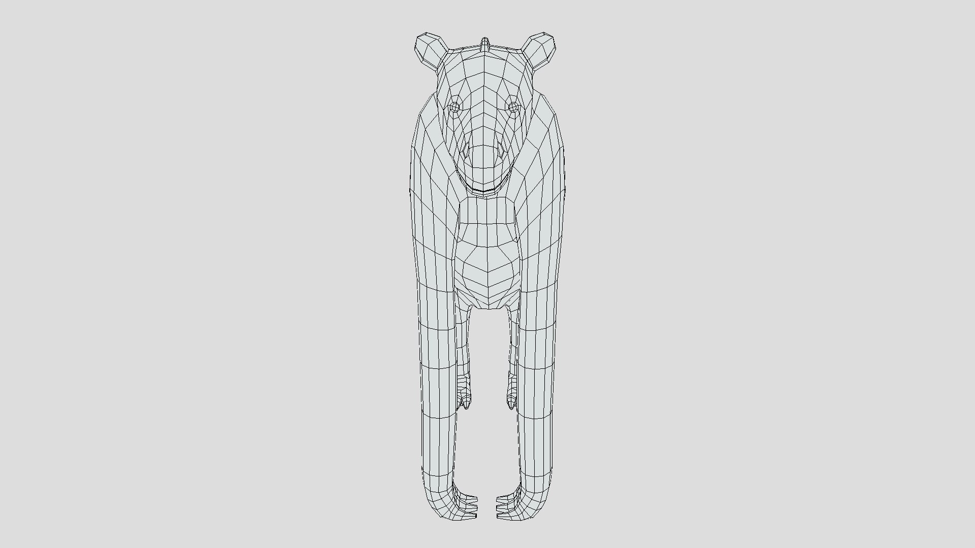 3D Low Poly Cartoon Chalicotherium - TurboSquid 1846441