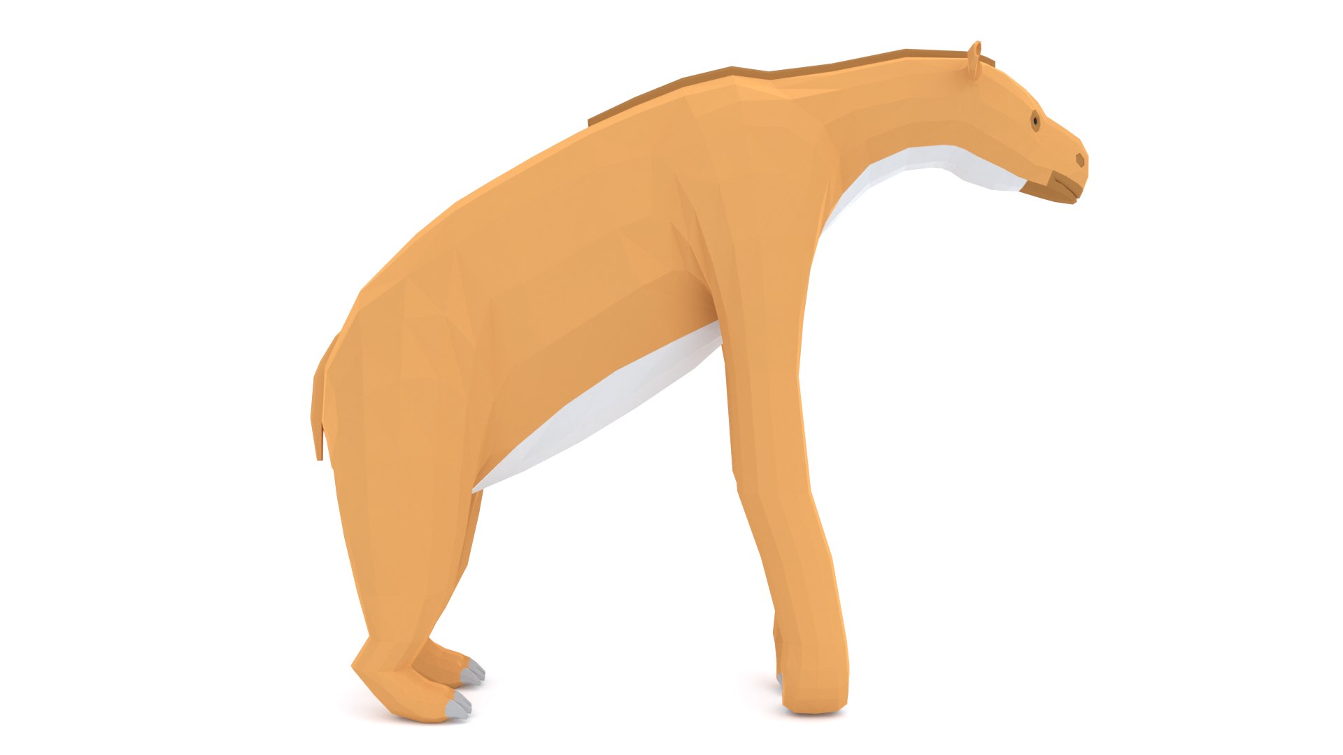 3D Low Poly Cartoon Chalicotherium - TurboSquid 1846441