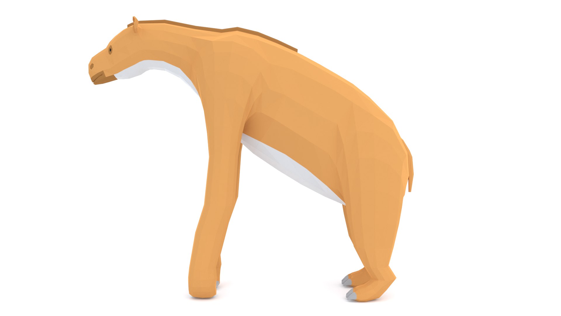 3D Low Poly Cartoon Chalicotherium - TurboSquid 1846441