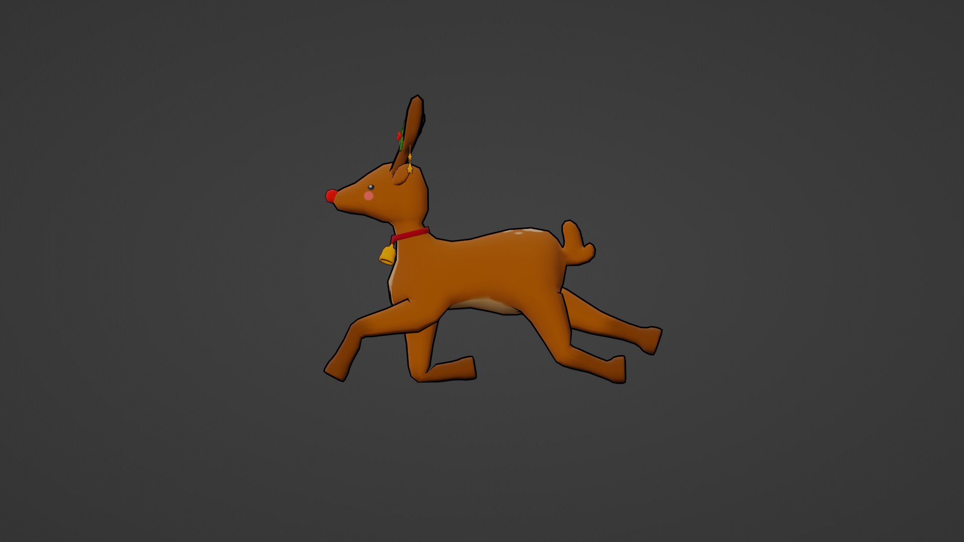 CUTE CHRISTMAS REINDEER READY TO USE Model - TurboSquid 2313448
