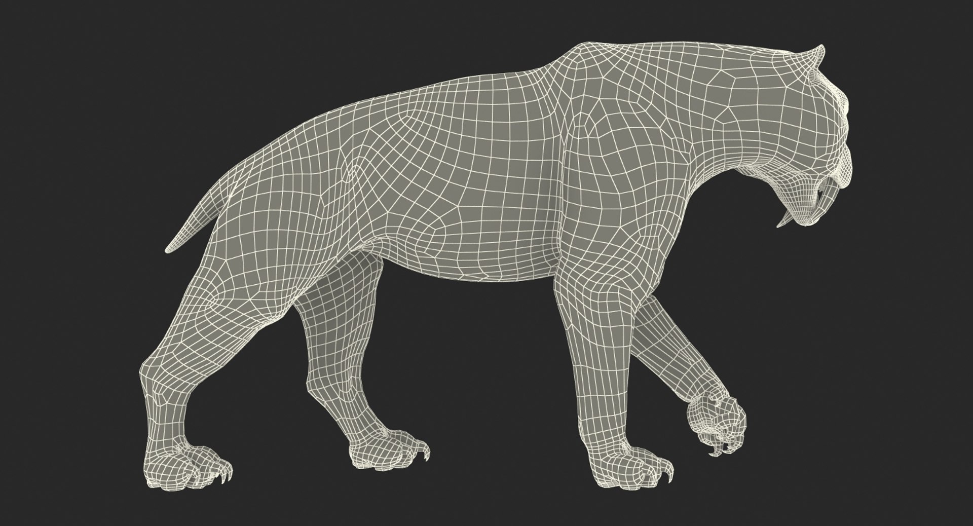 Arctic Saber Tooth Cat Model - TurboSquid 1329528