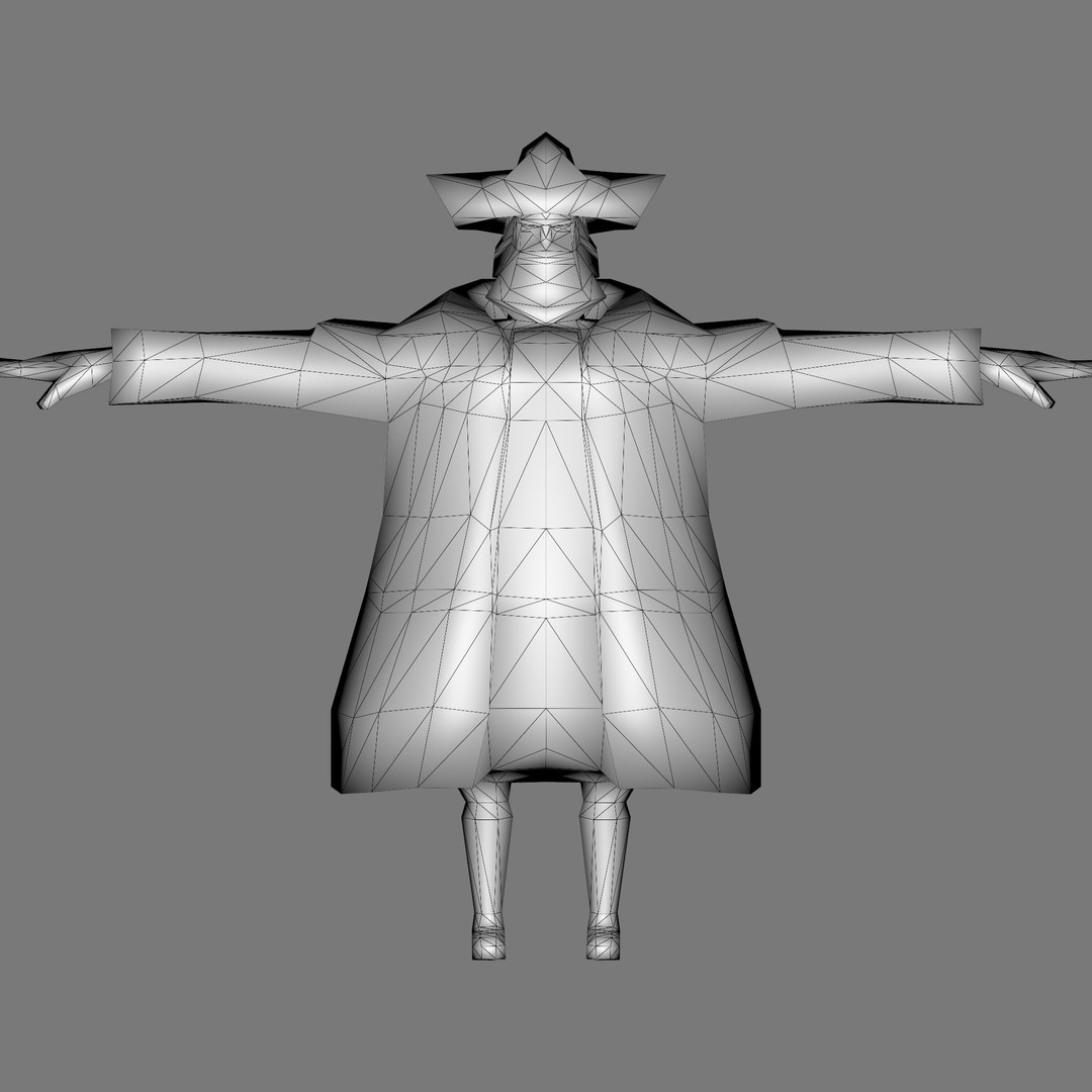 Stylized Lowpoly 17th Fat Man 3D Model - TurboSquid 1959669