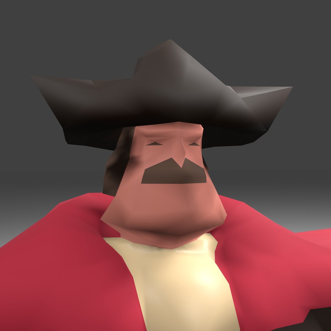 Stylized Lowpoly 17th Fat Man 3D Model - TurboSquid 1959669