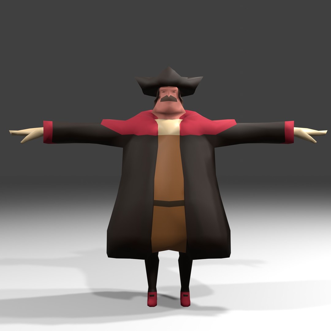 Stylized Lowpoly 17th Fat Man 3D Model - TurboSquid 1959669