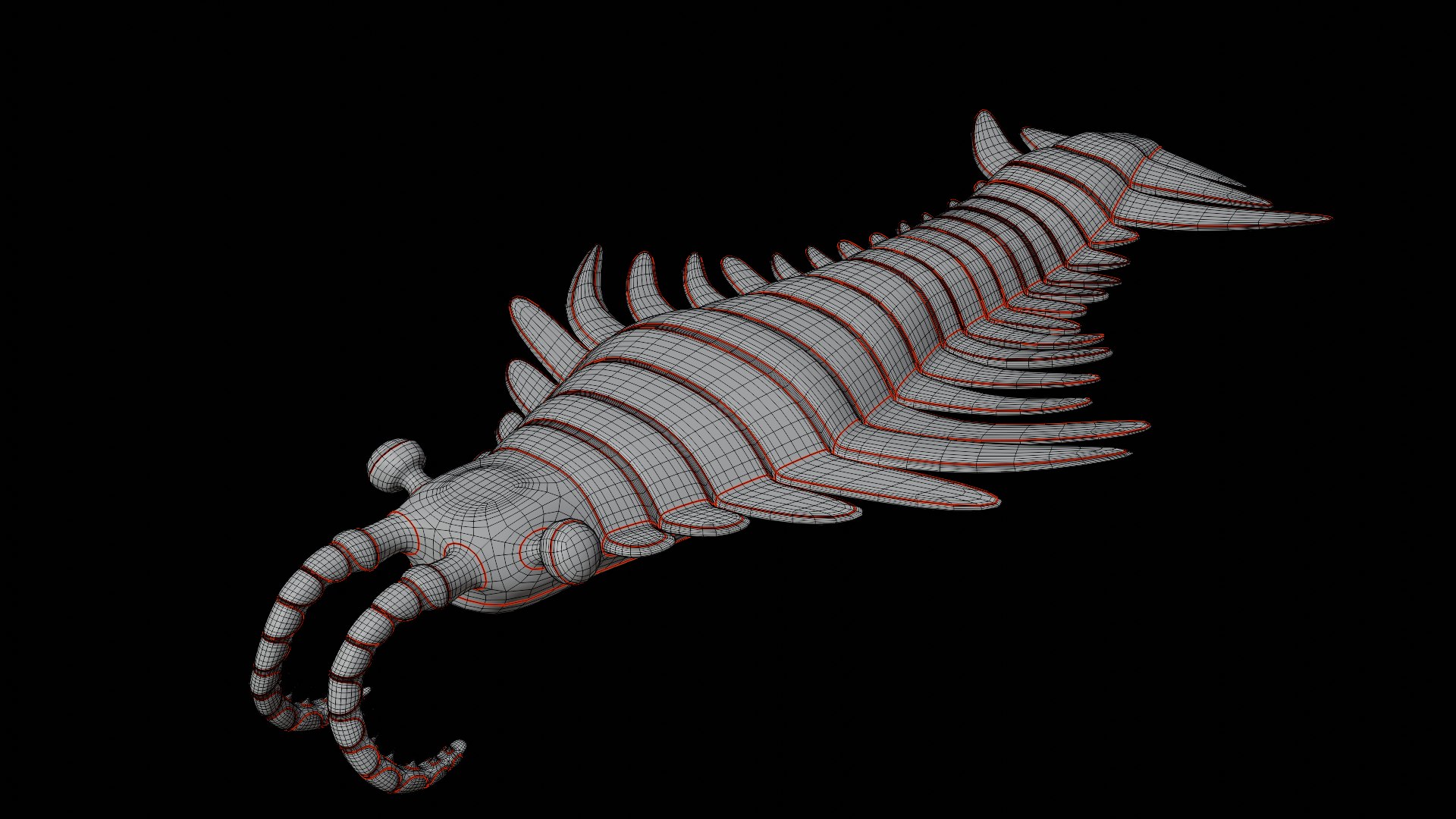 Anomalocaris Model - TurboSquid 2331003