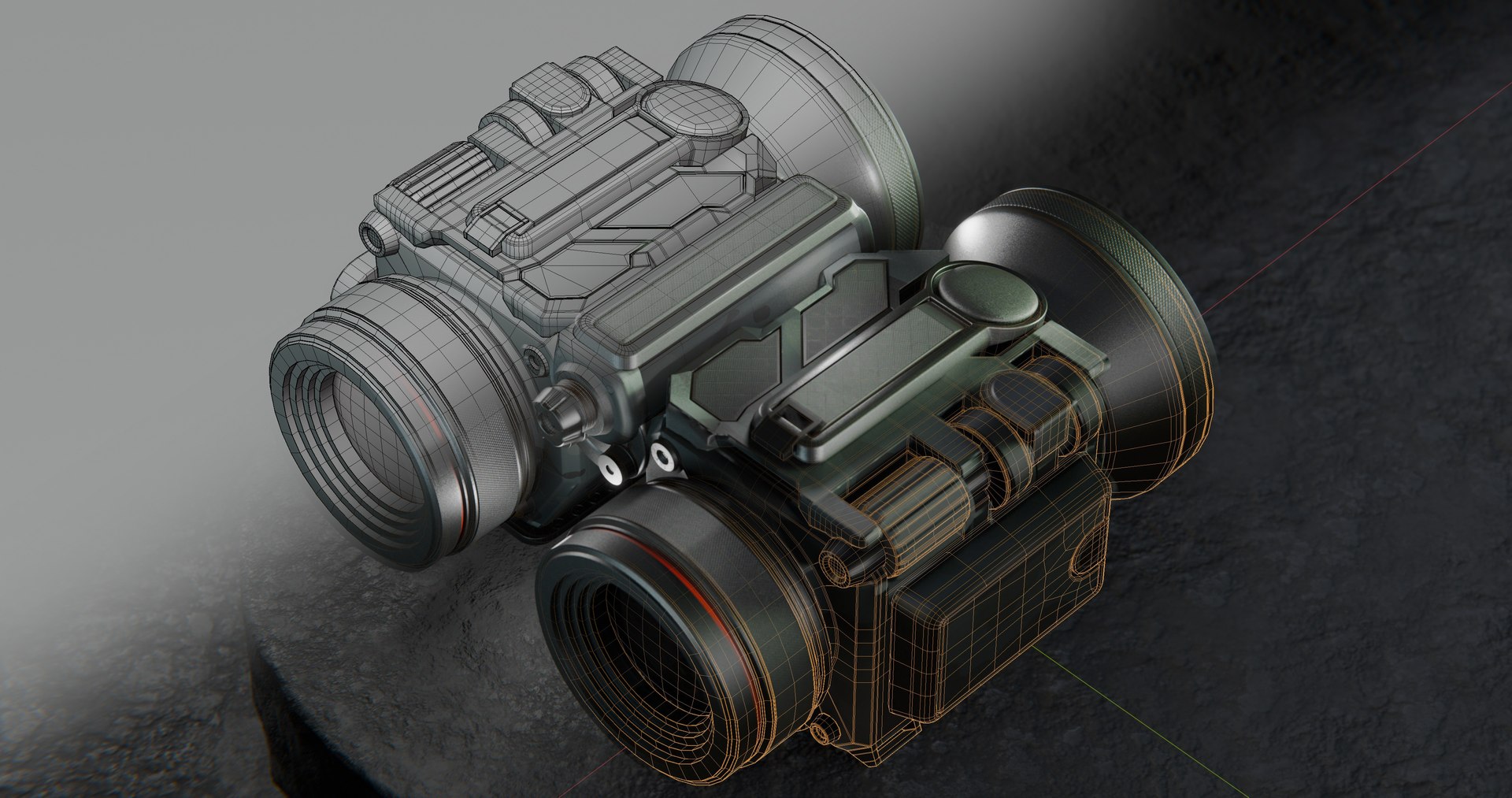 Sci-Fi Binoculars SpeXcope 3D Model - TurboSquid 2402915