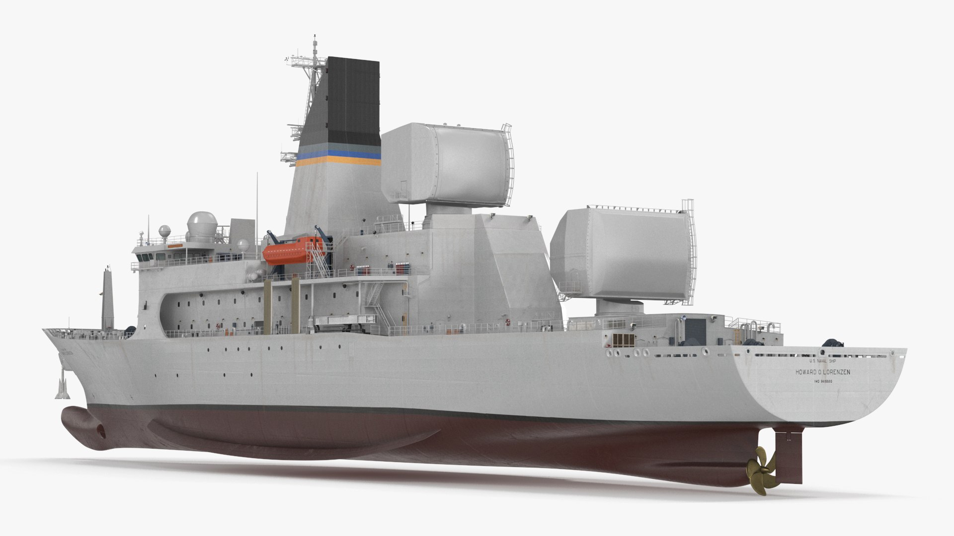 USNS Howard O Lorenzen Ship 3D model - TurboSquid 2143599