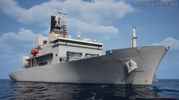 modelo 3d Barco USNS Howard O'Lorenzen - TurboSquid 2143599