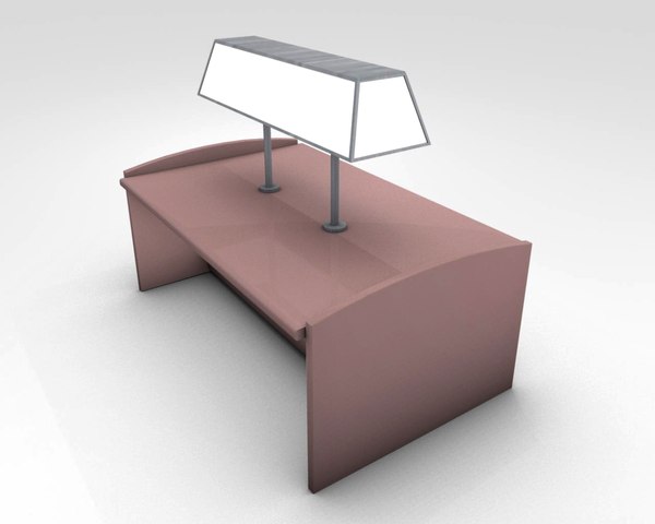 Library Table 3D Models for Download | TurboSquid