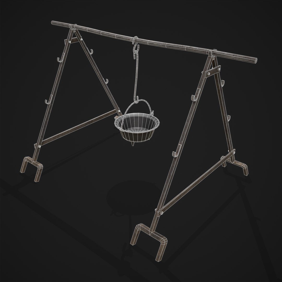 3D model Cooking Pot and Stand - TurboSquid 1831426