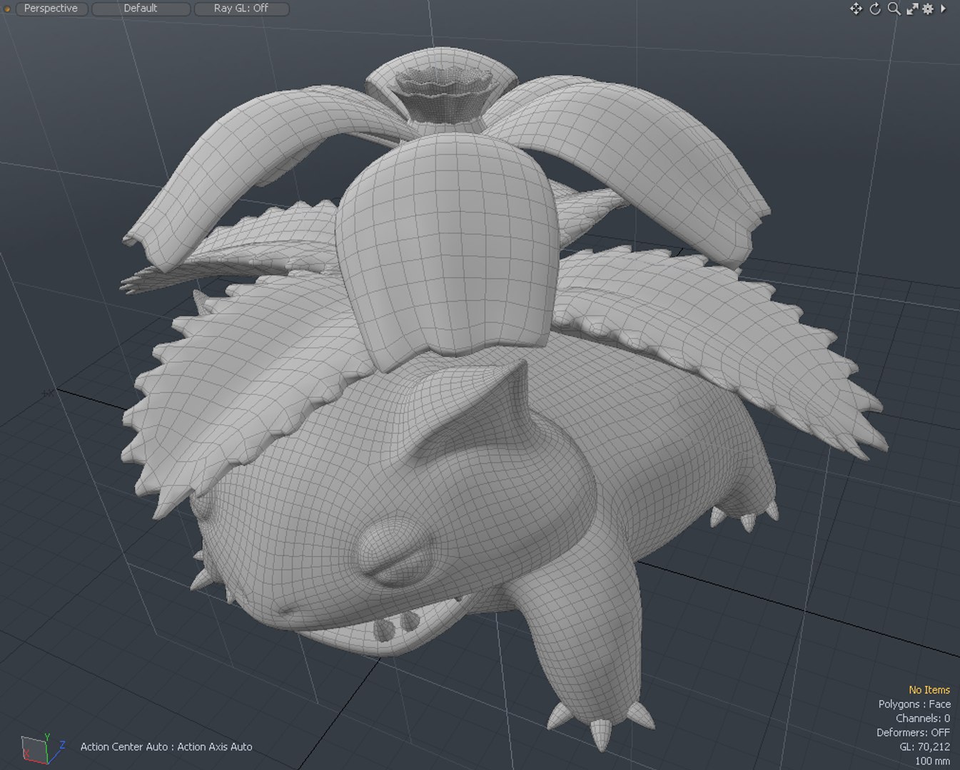 Venusaur Pokemon 3d Model