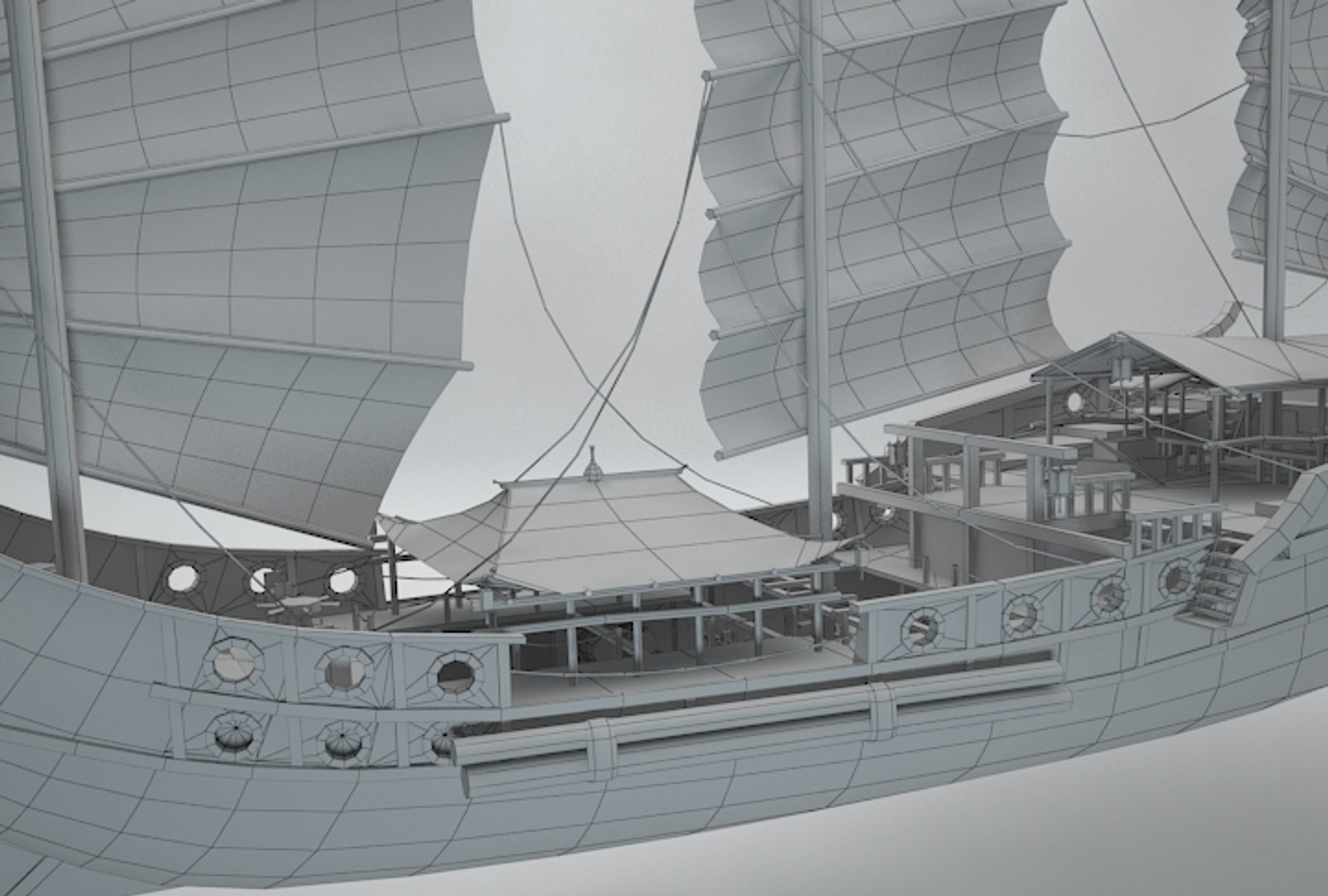 3D Model Unwrapped Ship - TurboSquid 1253430