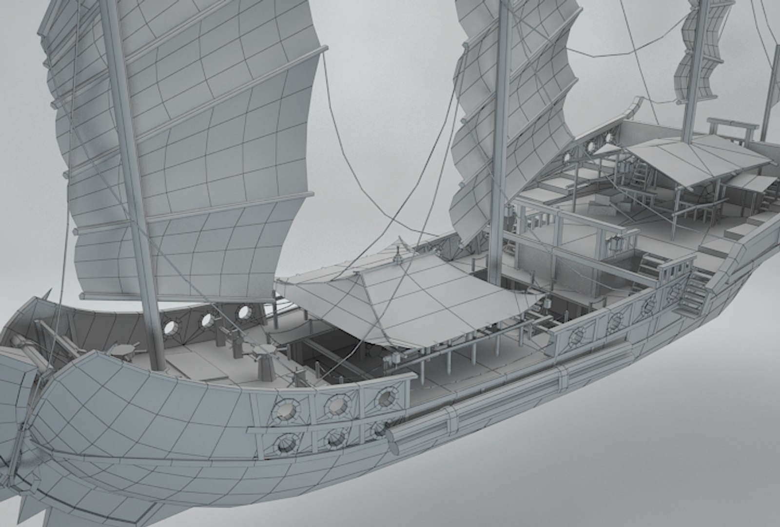3D Model Unwrapped Ship - TurboSquid 1253430