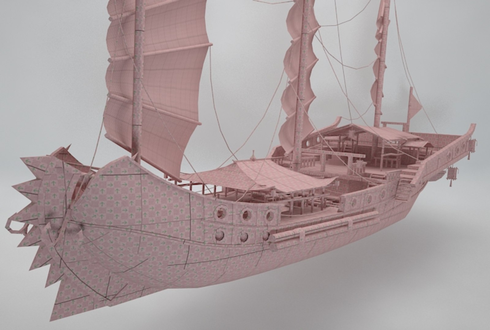 3D Model Unwrapped Ship - TurboSquid 1253430