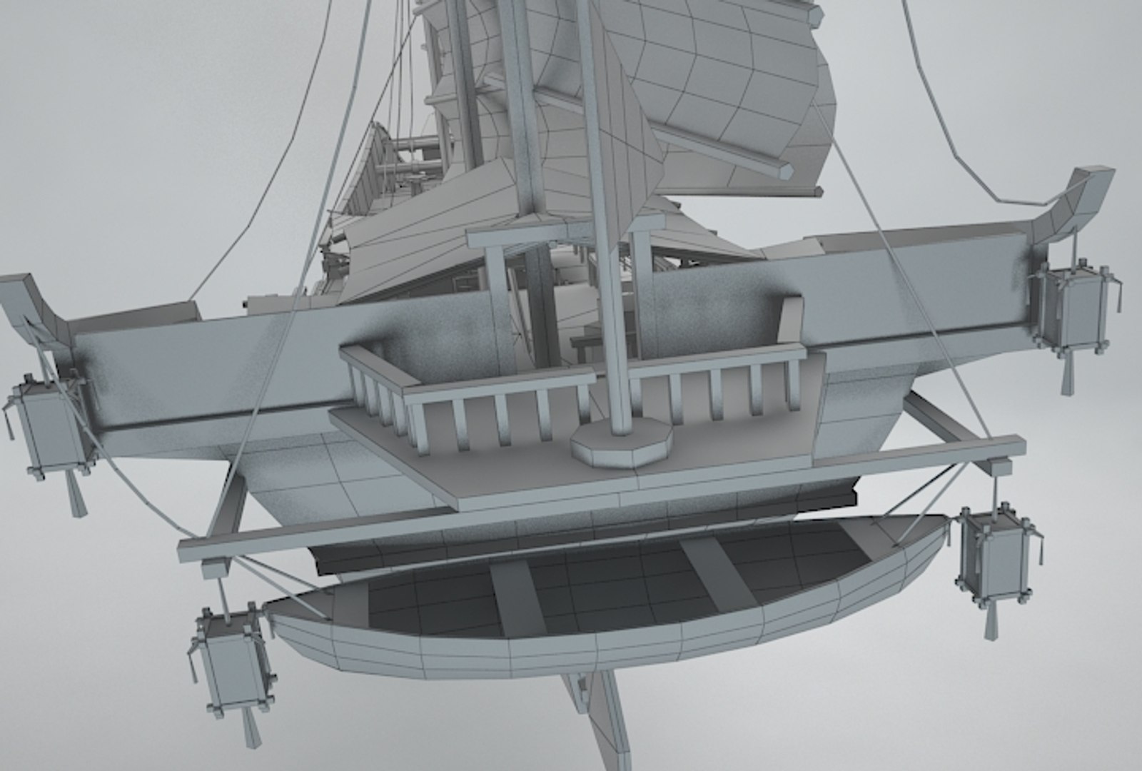 3D Model Unwrapped Ship - TurboSquid 1253430