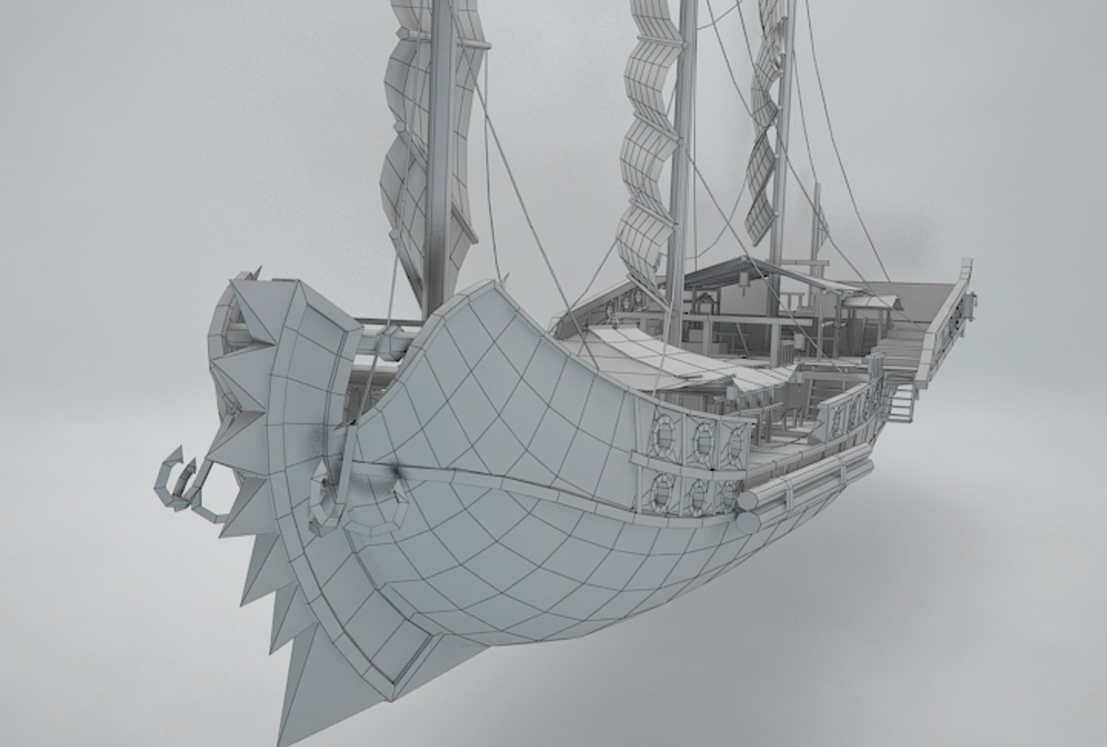 3D Model Unwrapped Ship - TurboSquid 1253430