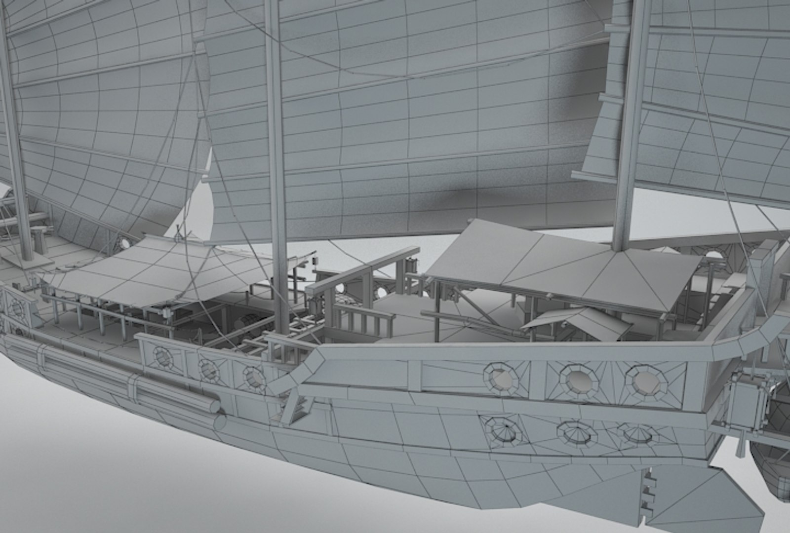 3D Model Unwrapped Ship - TurboSquid 1253430