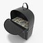 3D Bookbag With Money Model - TurboSquid 2075994