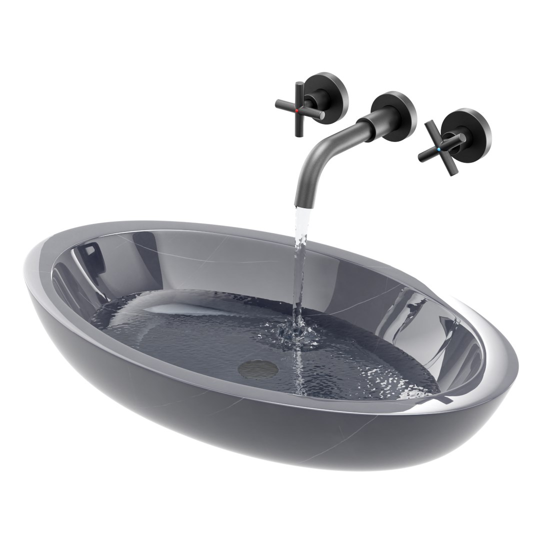 Anna Black Marble Sink 3D Model - TurboSquid 1947557