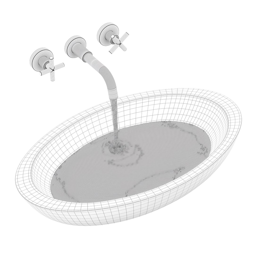 Anna Black Marble Sink 3D Model - TurboSquid 1947557