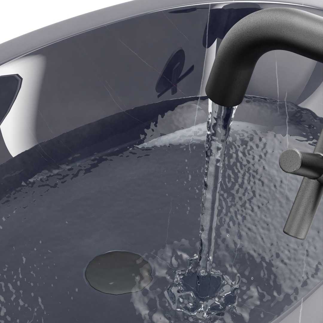 Anna Black Marble Sink 3D Model - TurboSquid 1947557