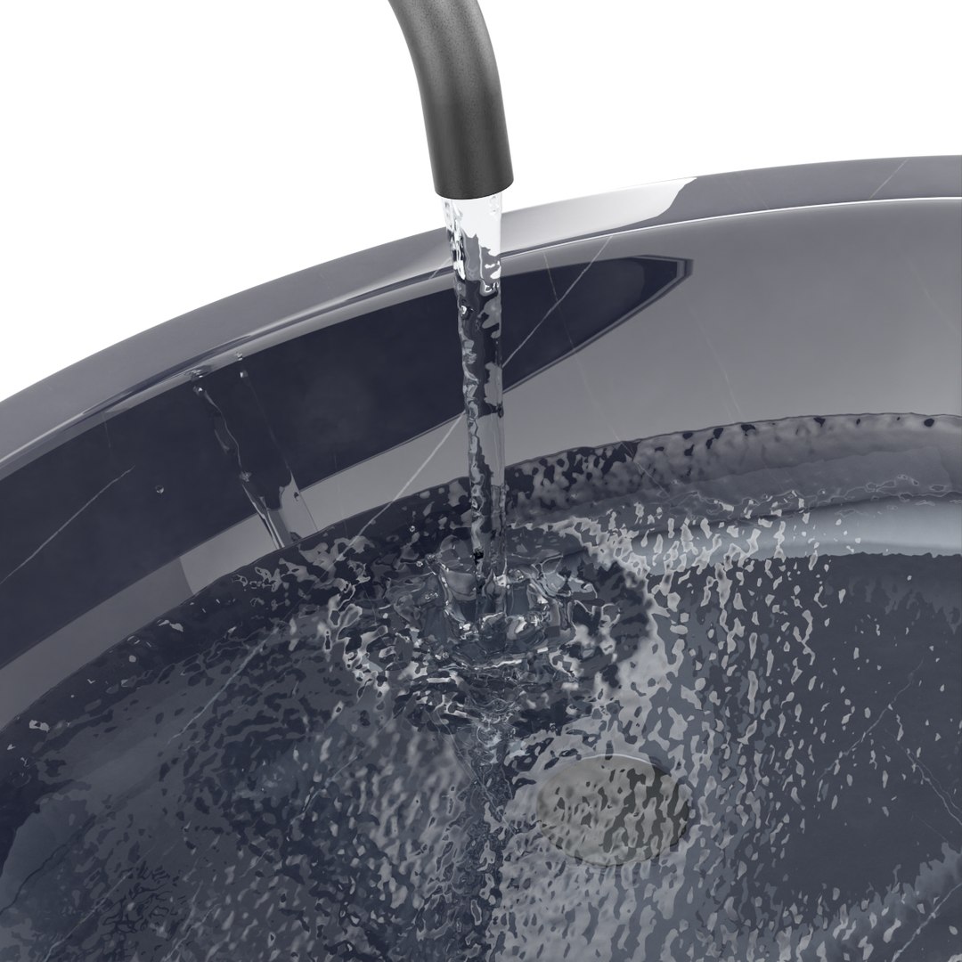 Anna Black Marble Sink 3D Model - TurboSquid 1947557