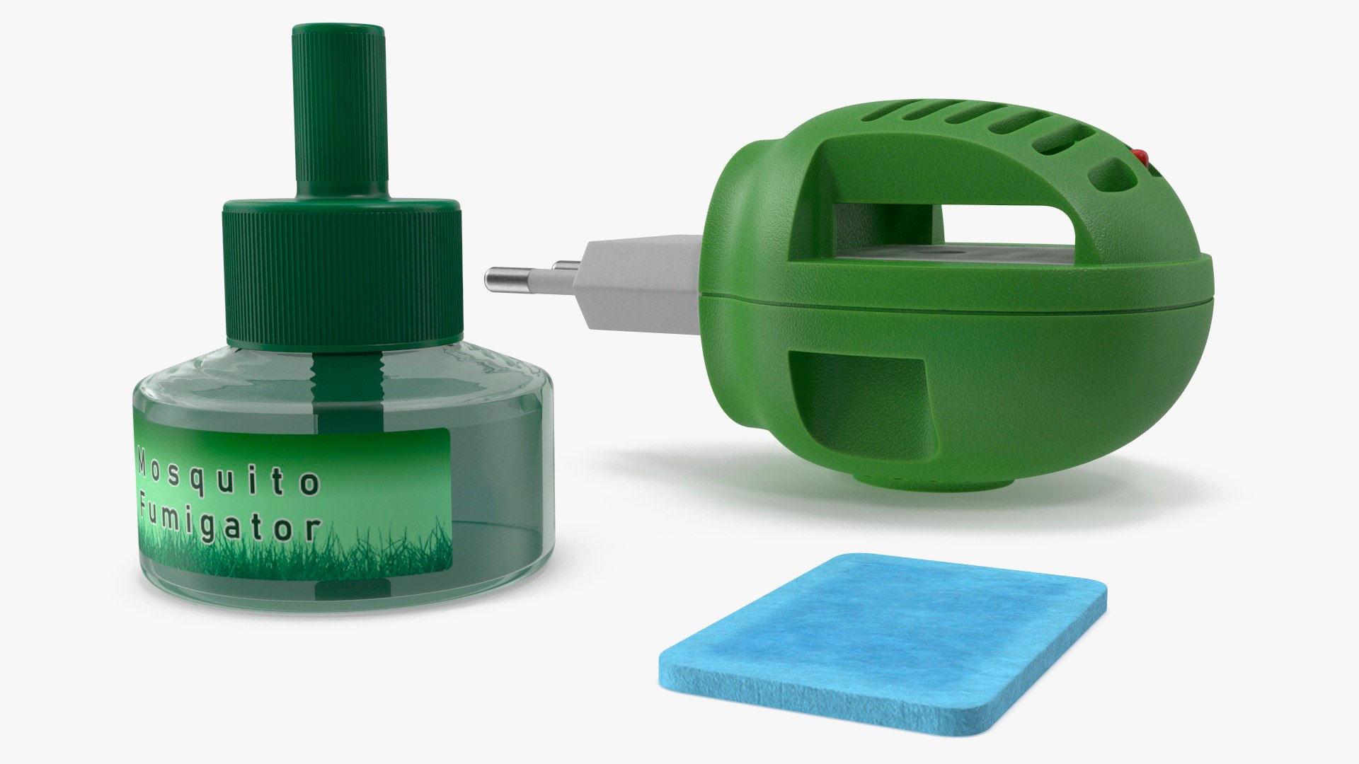 Electric Mosquito Repellent Set Green Disassembled 3D - TurboSquid 2181706