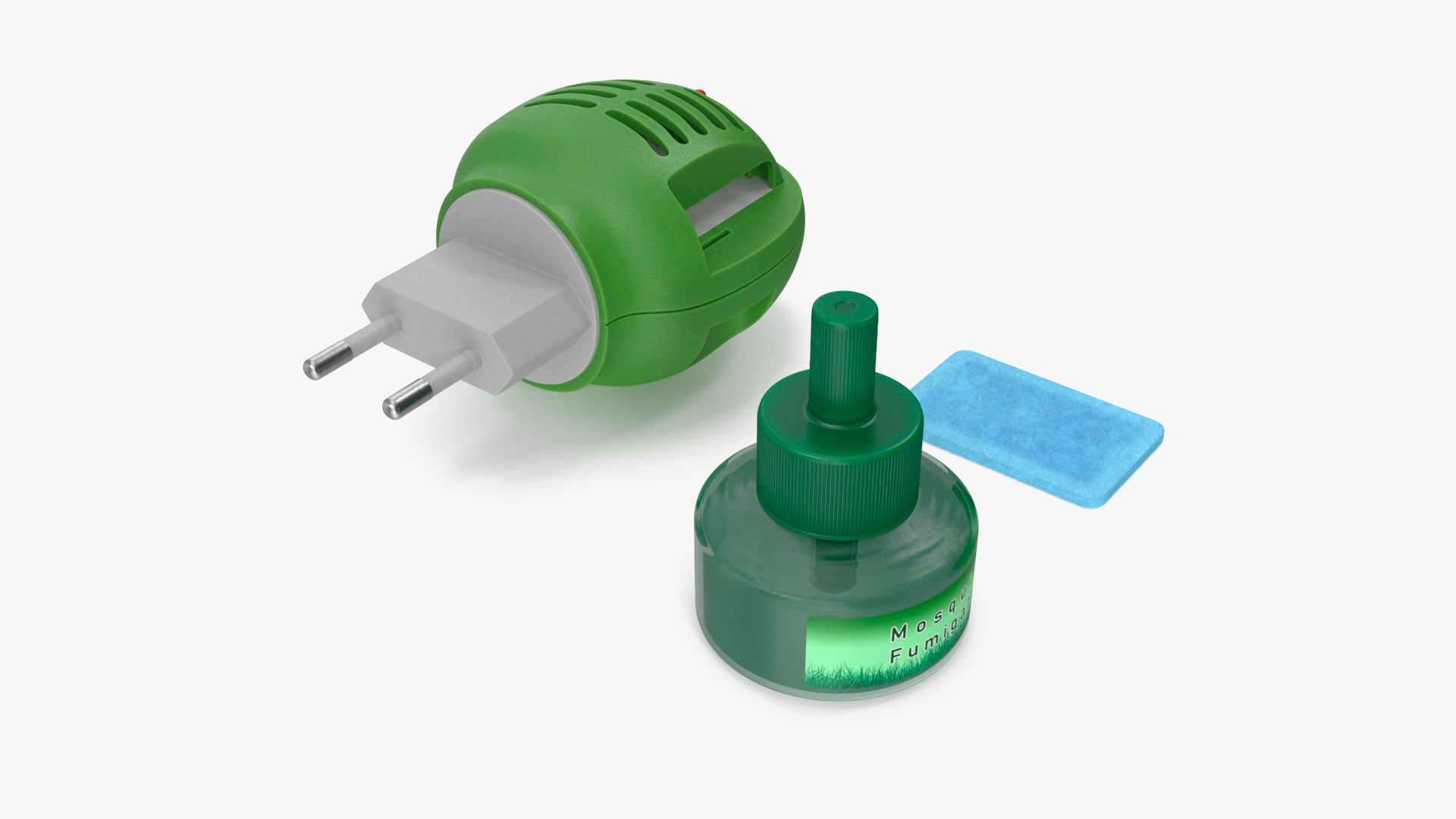 Electric Mosquito Repellent Set Green Disassembled 3D - TurboSquid 2181706