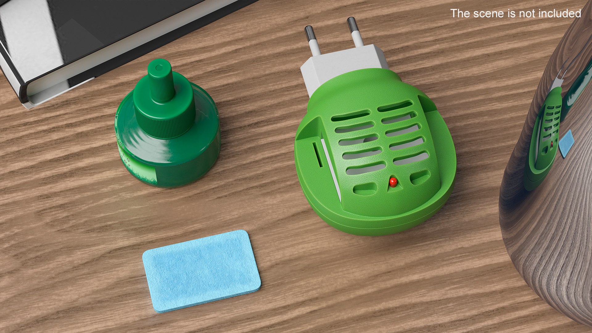 Electric Mosquito Repellent Set Green Disassembled 3D - TurboSquid 2181706